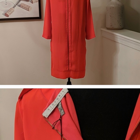 Victoria Beckham | Dresses | Victoria Beckham Red Dress Authentic ...